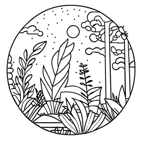 카와이 색칠 공부 페이지 및 애니메이션 색칠 공부 페이지 프리미엄 벡터