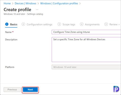 Configure Time Zone Using Intune For Windows Devices