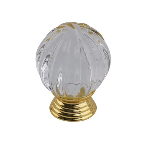 Set Of 2 Floral Glass Cupboard Door Knobs Dunelm