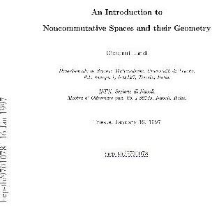 خرید و قیمت دانلود کتاب An Introduction to Noncommutative Spaces and their Geometry book draft ترب