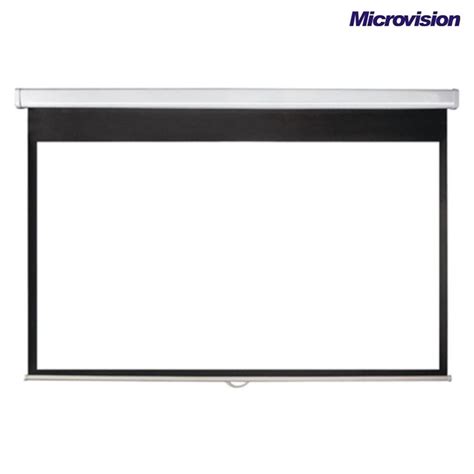 jual microvision manual wall screen lcd proyektor 70 178 x 178