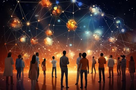 Premium Photo Revolving Nodes Unleashing The Power Of IoT Big Data