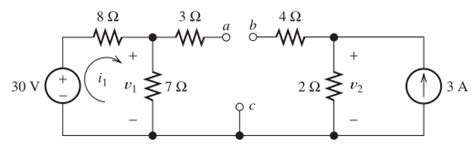 Basic Electric Circuit Find V1 V2