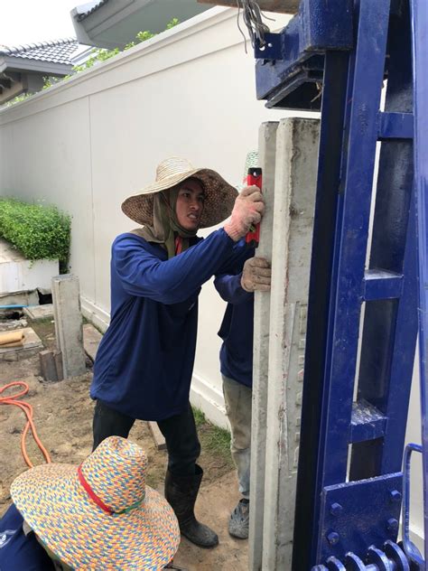 หน่วยงาน หมู่บ้าน ลัดดาวัลย์ พระราม2 เจาะเข็มไมโครไพล์ I 18 เสาเข็มเจาะ ไมโครไพล์