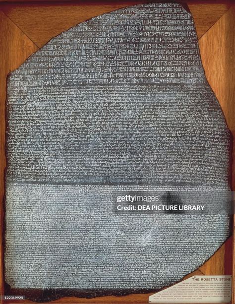 Egypt 2nd Century B C Rosetta Stone With An Inscription In Three