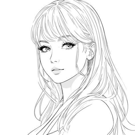 Premium Vector A Vector Art Handdrawn Pencil Of A Bad Girl With