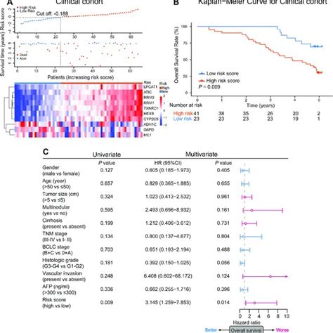 Clinical Validation Of The Prognostic Value Of The Signature A Each Download Scientific