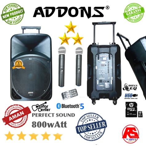 Jual PORTABLE PA POWER PERFECT SOUND ADDONS 15 INCH ORIGINAL Shopee