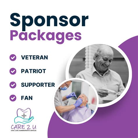 Event Sponsor Care 2 U Oral Care Administrative Services