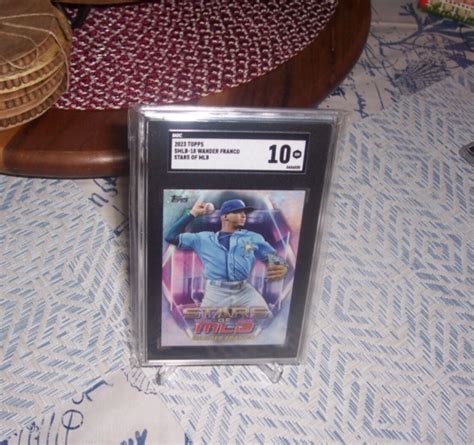 Wander Franco Rays 2023 Topps Stars Of Mlb Smlb 18 Sgc 10 Gm Ebay