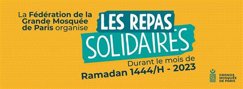 Les Repas Solidaires 2023 Mosquée de Paris