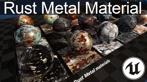 Unreal Rust Metal Material Pbr 4k Youtube