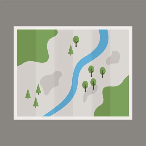 The Map In Flat Style Vector Illustration Vector Art At Vecteezy