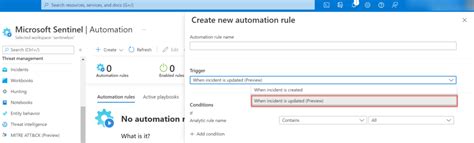 Use Automation Playbooks In Microsoft Sentinel During Incident Update