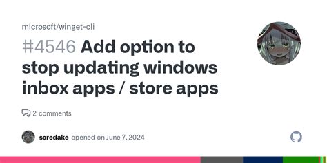Add Option To Stop Updating Windows Inbox Apps Store Apps Issue