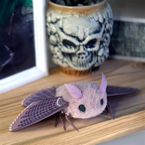 Lilac Moth Doll Unique Fantasy Moth Plush With Custom Design