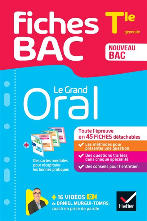 Fiches Bac Le Grand Oral Tle Bac 2024 Hachette Fr