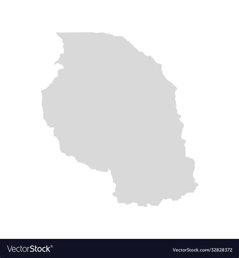 Tanzania Country Map Tanzanian Nation Royalty Free Vector
