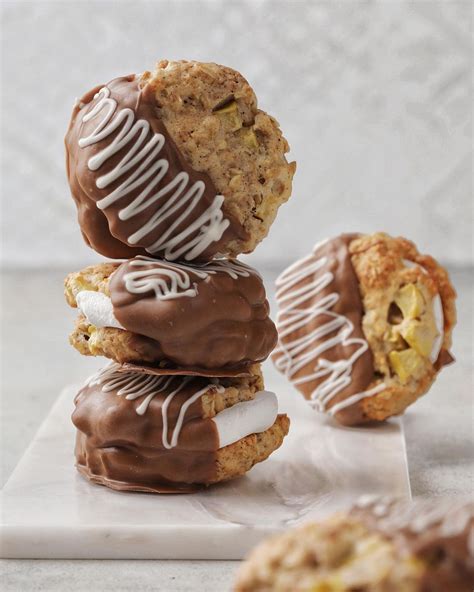 Sandwich De Galleta Con Malvavisco Y Chocolate