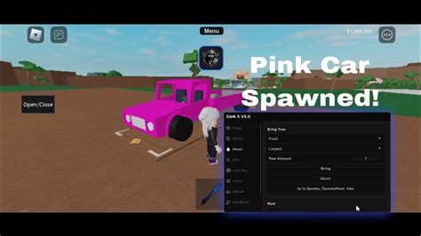 Lumber Tycoon Dupe Script For Pc And Mobile Bring Tree Pinkcar Spawner Center Dupe