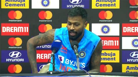 Hardik Pandya 3rd T20i Press Conference Youtube