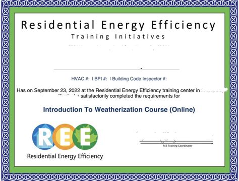 New Certificate Rhvac