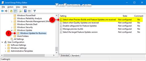 Windows Update Defer Feature And Quality Updates In Windows 10 Tutorials