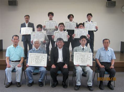競技会表彰式令和4年6月30日開催岐阜県溶接協会