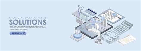 Finance Data Analysis Isometric Template 42399297 Vector Art At Vecteezy