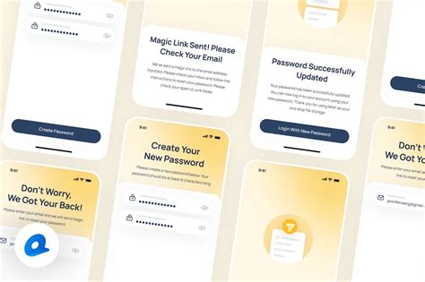 忘记密码手机应用APP UI KIT FIG 云瑞设计