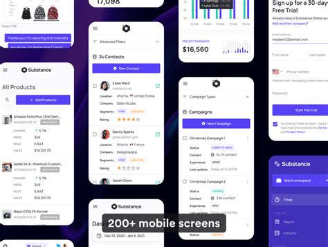 Substance Dashboard Ui Kit Slidddo Shops Ko Fi Shop