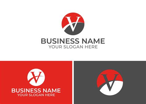 V Letter Circle Logo Design Template Graphic By D Vectors Creative Fabrica