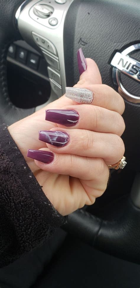 Purple Nails Coffin Nails Nail Inspo Nail Art Engagement Rings