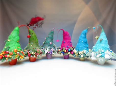 Купить елочки из сизаля Новогодние елочка елки елки из сизали Новогодние сувениры