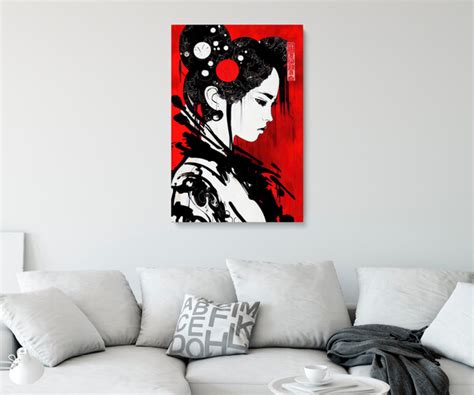 Artstation Japanese Geisha Downloadable Print Stunning Art Large