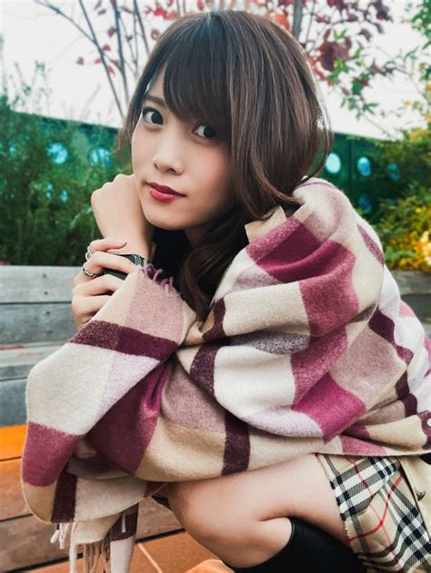 岡部麟 Okabe Rin Akb48 Jpop Winter Scarf Plaid Scarf Women