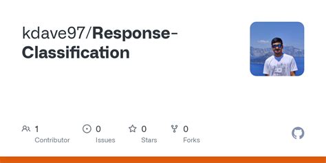 Github Kdave97 Response Classification