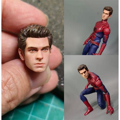 Spiderman 1 12 Andrew Garfield Head Sculpt For Delicate Marvel Legends
