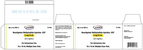 Neostigmine Methylsulfate Injection Fda Prescribing Information Side