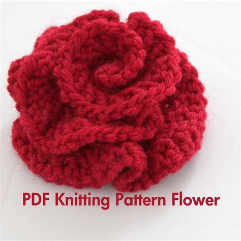 Knitted Flower Tutorial Croche Mykinglist Skillofking Caminho