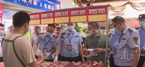 乐昌市开展规范猪肉市场经营专项检查进行产品商户