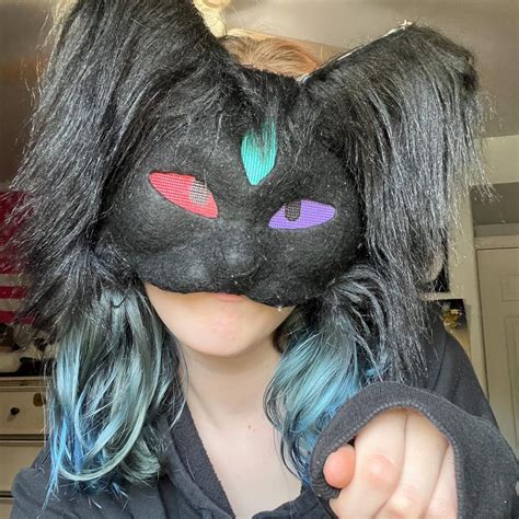 Black Cat Therian Mask Etsy