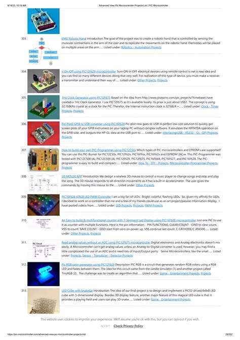 Advanced View Pic Microcontroller Projects List Pic Microcontrollerpdf