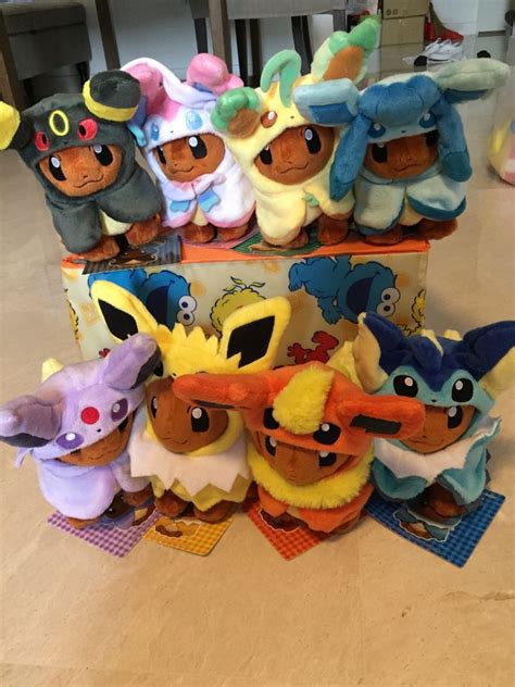 Pokemon Eevee Poncho Hoodie Series Full Set Hobbies And Toys Memorabilia And Collectibles Fan