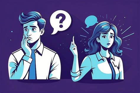 Joven Pareja Con Problemas Mujer Y Hombre Confundidos Pensando Juntos