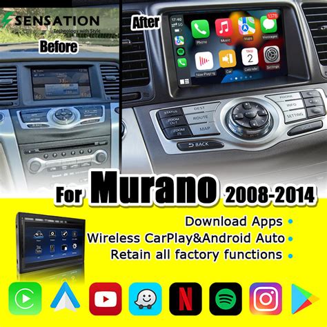 nissan murano 2008 14 carplay android interface infotainment module sensation middle east