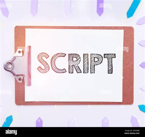 Sign Displaying Script Word Written On Handwriting As Distinct From Print Written Characters Of