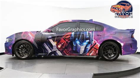 Optimus Prime Transformers Itasha Full Car Vinyl Wrap Decal Sticker