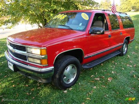 1999 Victory Red Chevrolet Suburban K1500 Lt 4x4 20062302 Photo 12