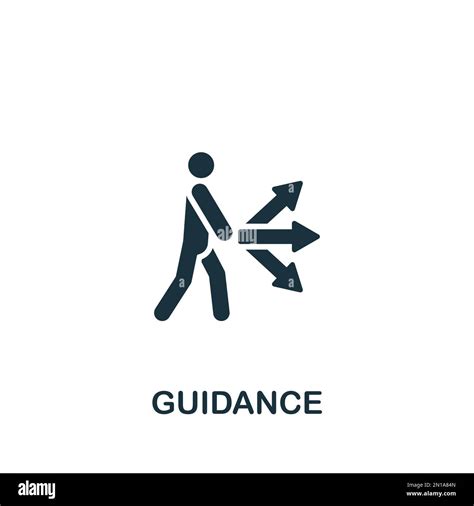 Guidance Icon Monochrome Simple Sign From Core Values Collection Guidance Icon For Logo